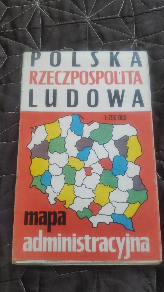 MAPA ADMINISTRACYJNA PRL 1:750 000 1982 rok | Szczecin | Kup teraz na ...