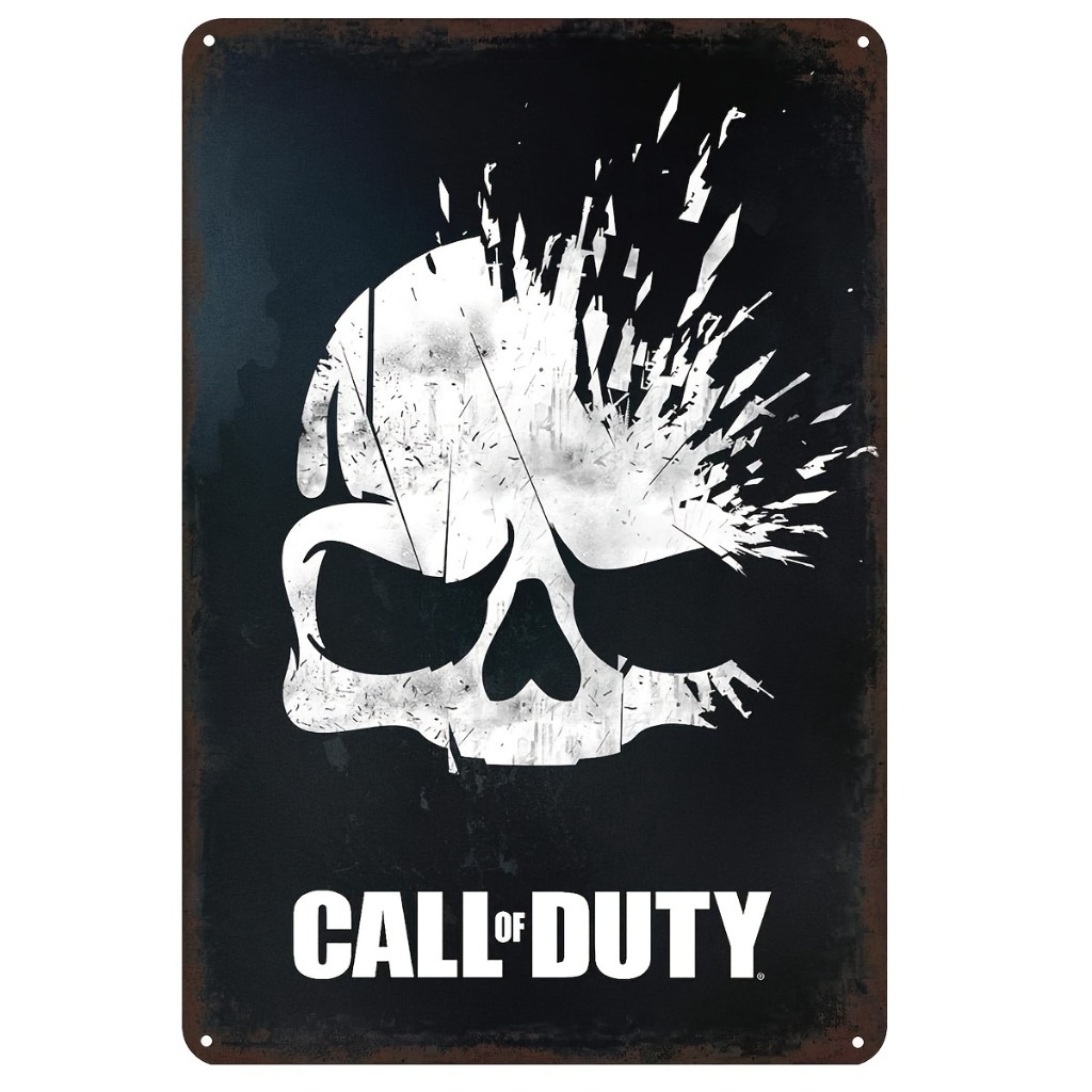 Tabliczka poster gra CALL OF DUTY headshot czaszka | Warszawa | Kup ...
