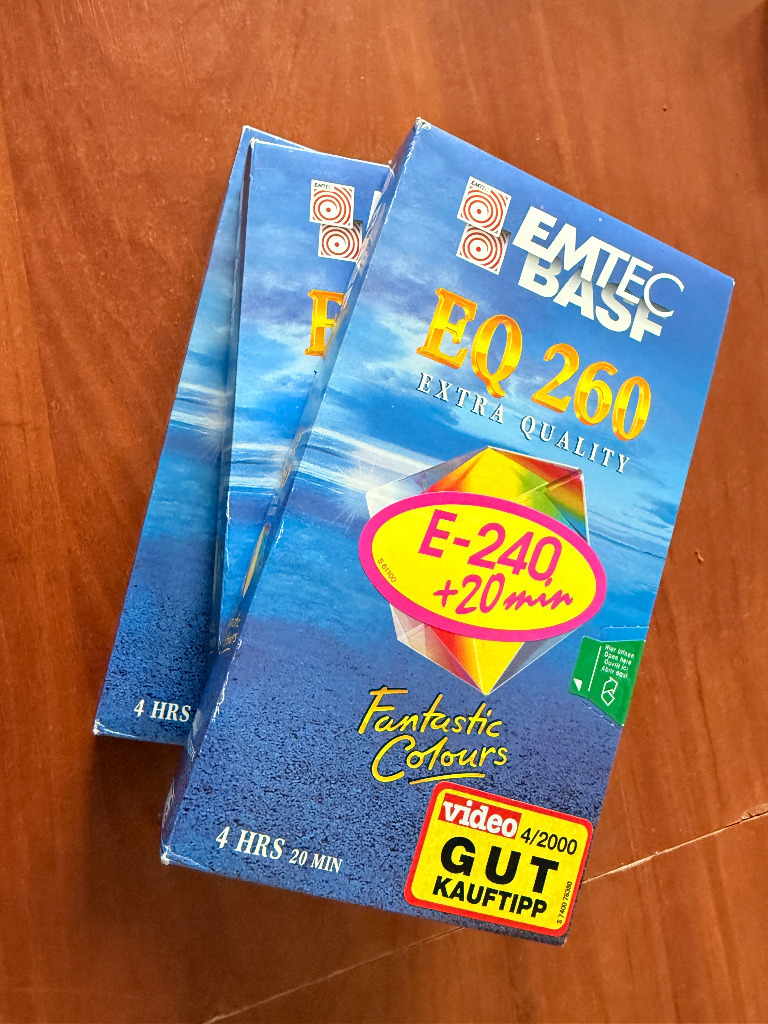 Kasety Kaseta system VHS BASF EMTEC 260 + 20 min zapakowane | KOŁOBRZEG | Kup teraz na Allegro ...