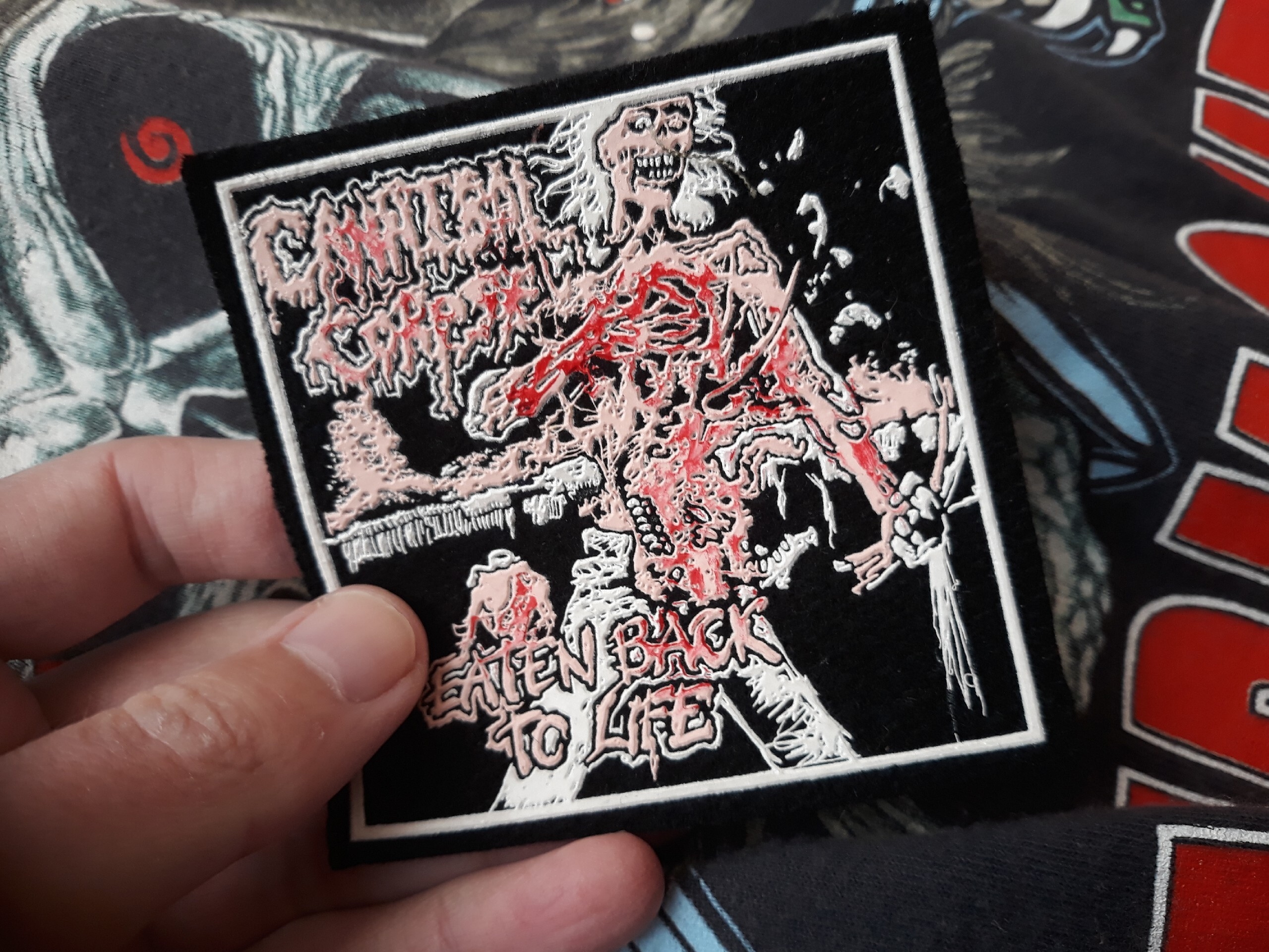Naszywka Cannibal Corpse Eaten Back To Life Obituary Carcass Slayer ...