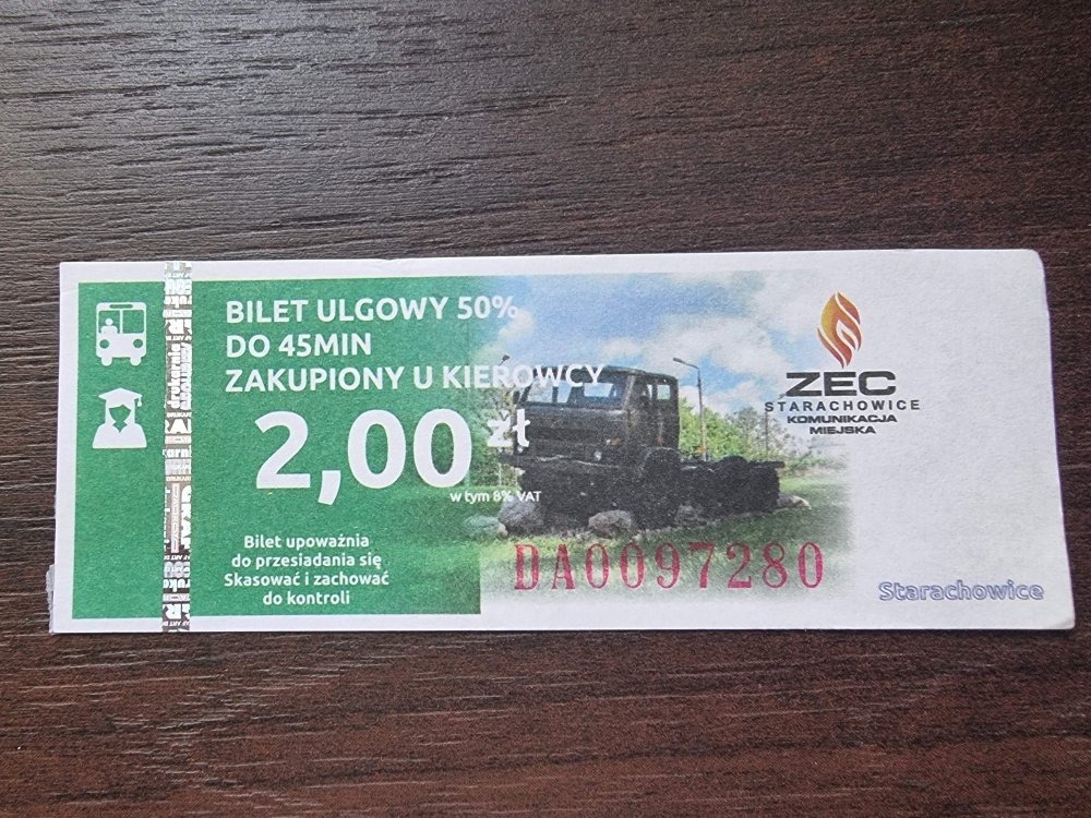 bilet Starachowice komunikacja miejska niekas. | Łódź | Licytacja na Allegro Lokalnie