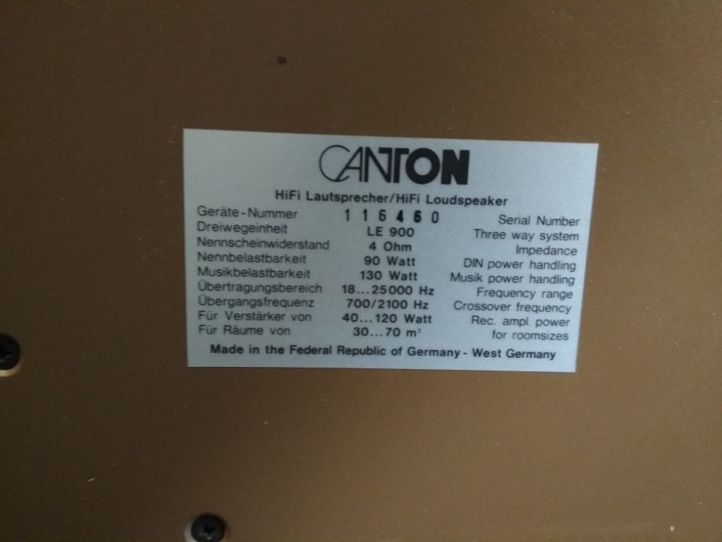 kolumny głośnikowe canton le 900 | Kraków | Ogłoszenie na Allegro Lokalnie