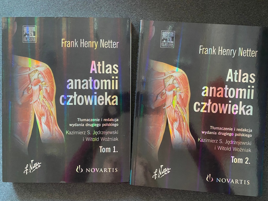 Atlas anatomii człowieka, F.H.Netter, tom 1 i 2 | Kraków | Kup teraz na ...