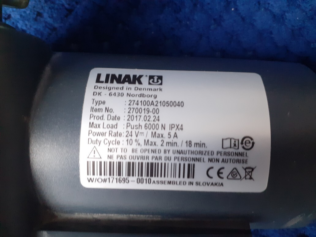 Siłownik łóżka rehabilitacyjnego LINAK LA27 | Przasnysz | Kup teraz na ...