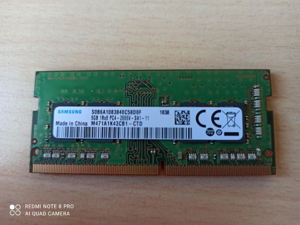 Samsung 8GB DDR4 M471A1K43CB1-CTD | Mrowiny | Licytacja na Allegro Lokalnie