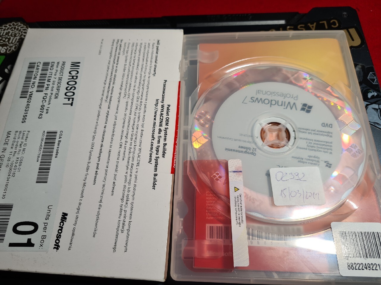 Windows 7 Pro sp1 x32 DVD | Pionki | Kup teraz na Allegro Lokalnie