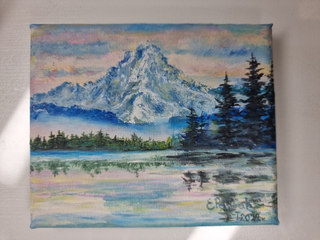 Mały obraz olejny mini sztuka, realistyczna | Tanowo | Kup teraz na ...