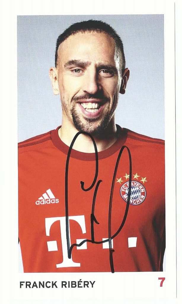 Autograf Piłkarza Franck Ribéry Bayern Monachium | Kłodawa | Kup teraz ...