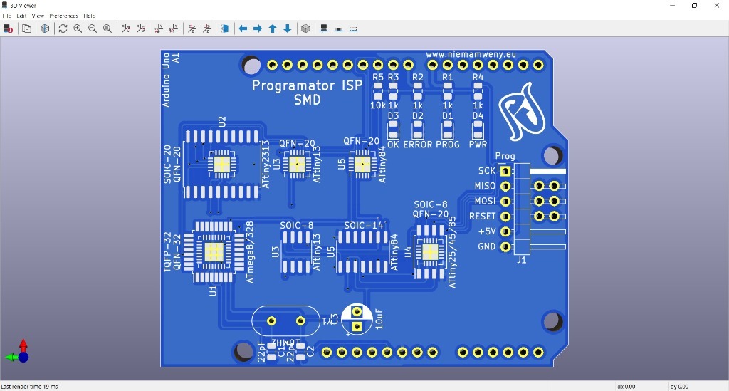 Programator ISP nakładka na Arduino UNO wersja SMD | Trzebinia | Kup ...