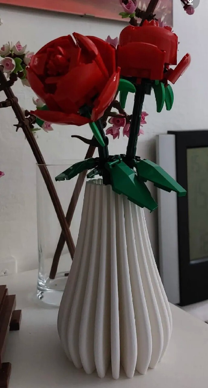 Unikalny Wazon spiralny na kwiaty LEGO suszone biały | Wrocław | Kup ...