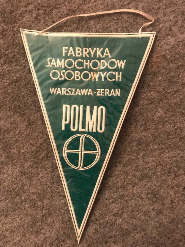 FSO Polmo Warszawa proporczyk Fabryka Samochodów | Polska Wieś ...