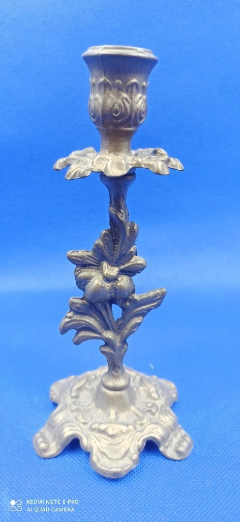 Zdobiony miedziany świecznik | Chmielnik | Kup teraz na Allegro Lokalnie