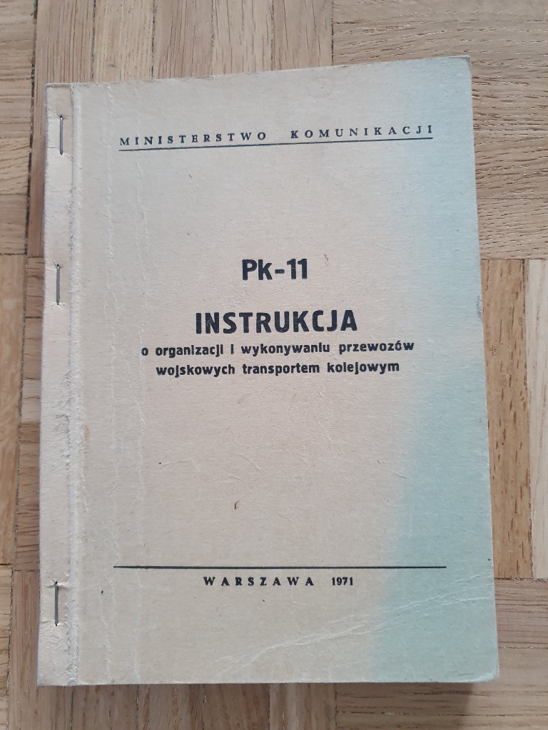 Pk-11 Instrukcja o organizacji i wykonywaniu przew | Wrocław | Kup ...