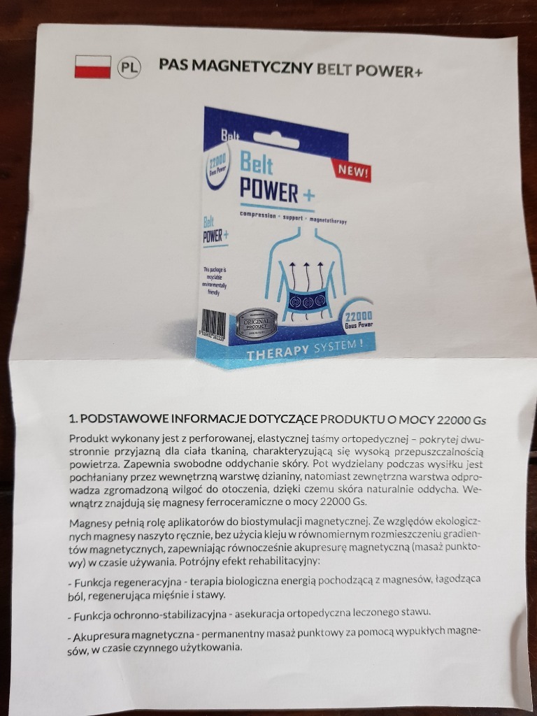 Pas magnetyczny Belt Power + lędźwiowy krzyżowy | Józefów k Otwocka | Ogłoszenie na Allegro Lokalnie