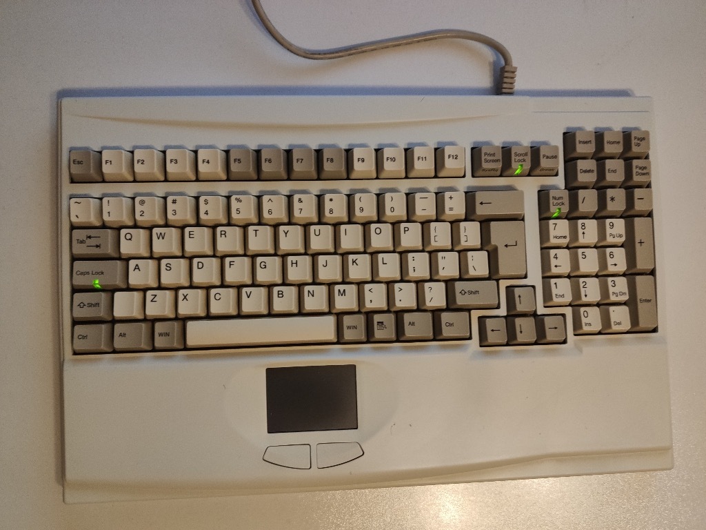 Stara Klawiatura NOS Alps Terminal touchpad i ledy | Brodnica ...