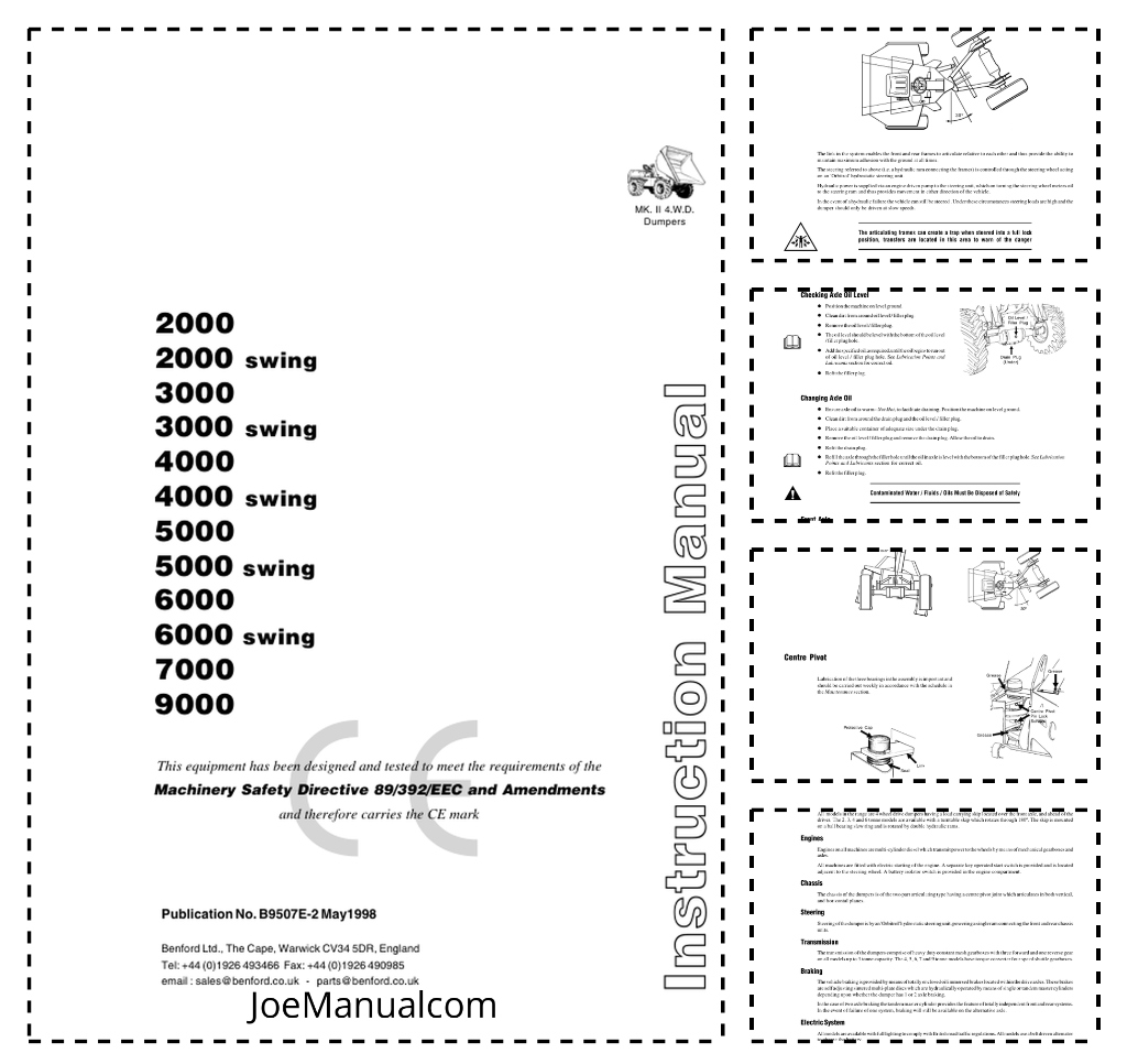 Benford 2000 3000 4000 5000 6000 7000 9000 Instrukcja serwisowa obsługi ...