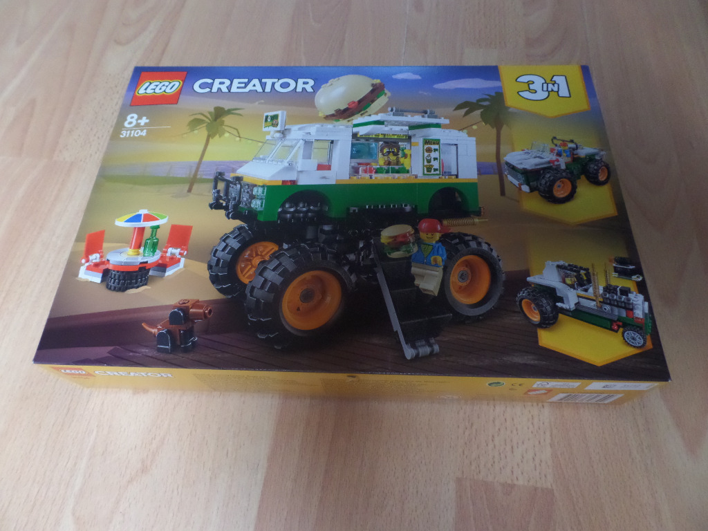LEGO 31104 Creator 3w1 Monster Truck z burgerami NOWE | Wolica | Kup ...