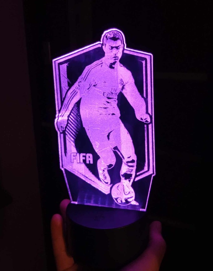 Cristiano Ronaldo Lampa LED piłkarz personalizacja | Mielec | Kup teraz ...