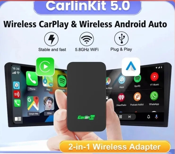 Bezprzewodowy Android Auto WiFi Bluetooth CARPLAY CARLINK 5 0 ADAPTER APPLE | Szydłowo | Kup ...