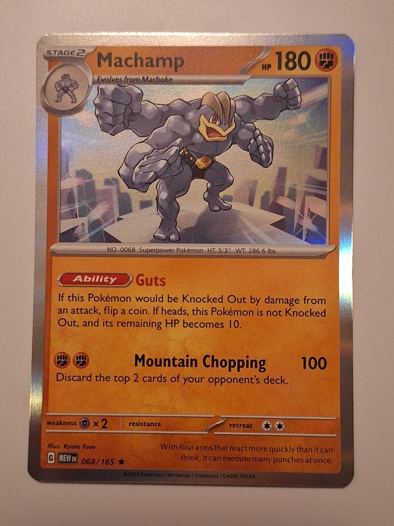 Machamp Rare MEW 68/165 151 Pokemon Trading Card Game | Wilcza Góra ...