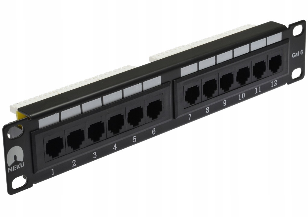 NEKU Patch panel patchpanel RACK 10'' kat.6 UTP | Rudniki | Kup teraz ...