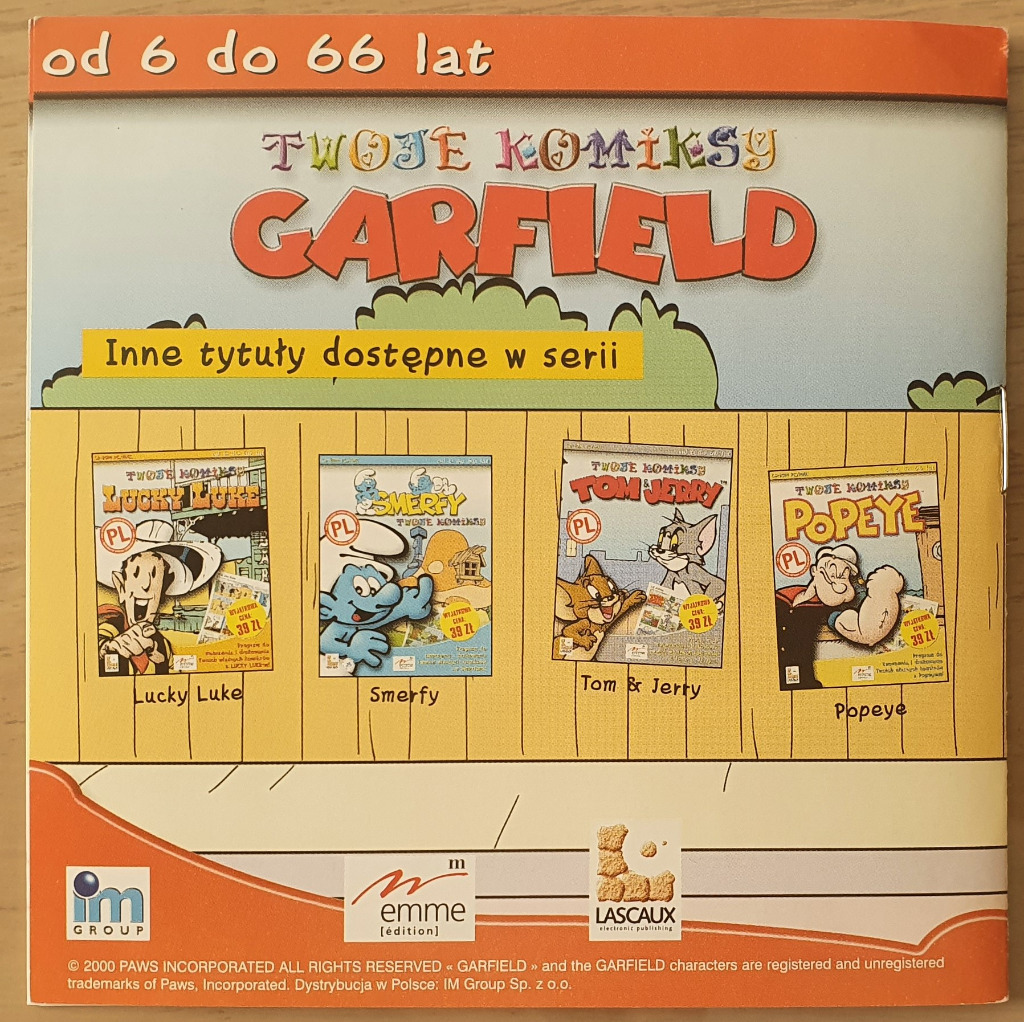 Garfield - Twoje Komiksy - Emme Lascaux PC CD-ROM | Warszawa | Kup ...