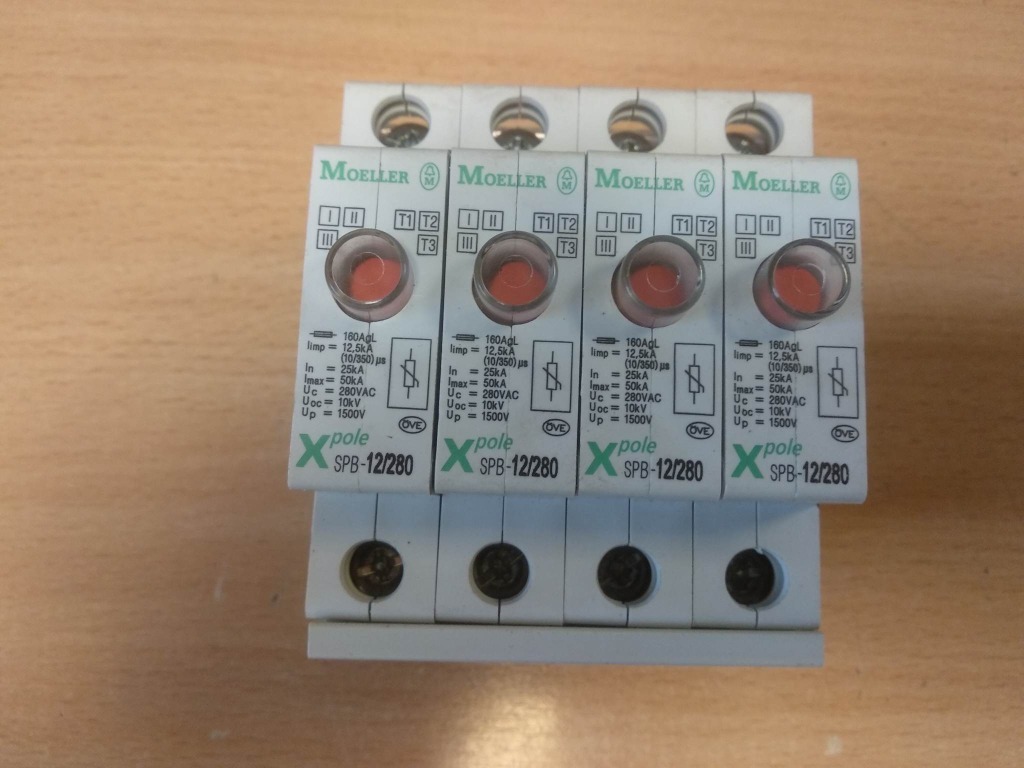 Ogranicznik przepięć B+C Typ 1+2 4P SPB-12/280/4 | Warszawa | Kup teraz ...