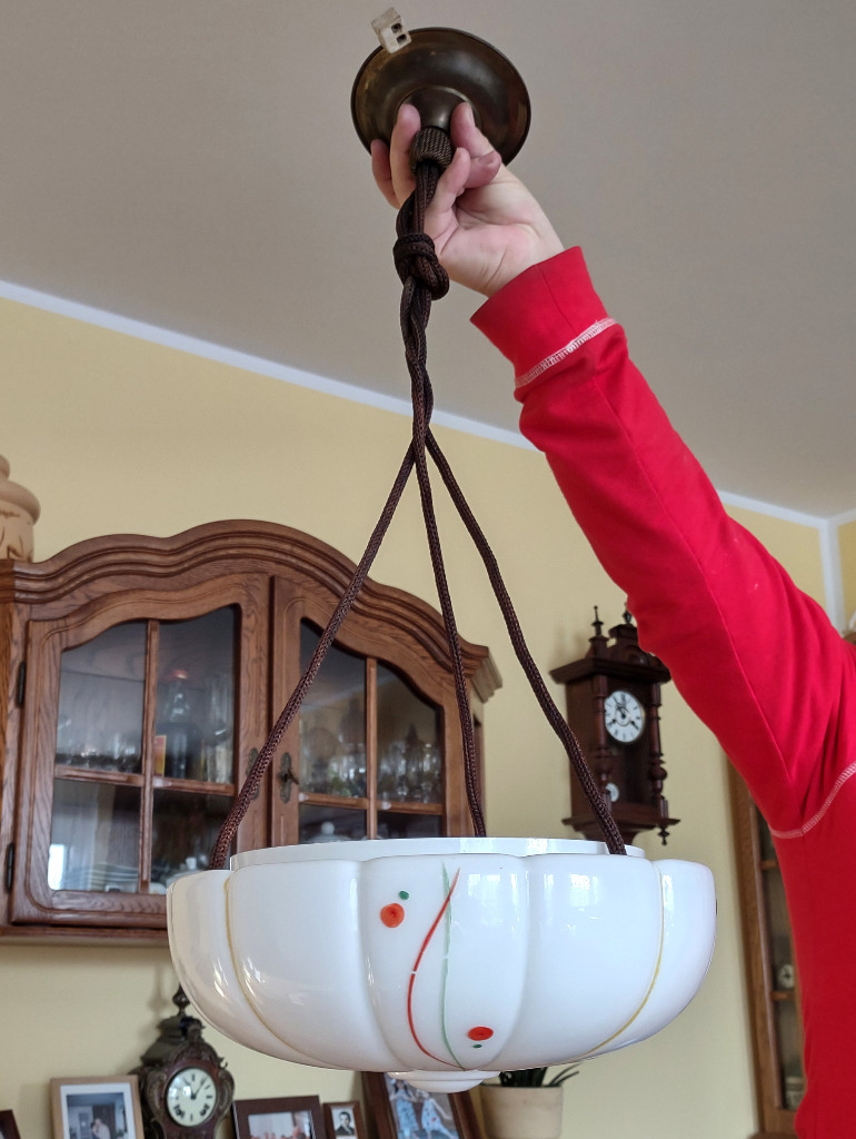 Stara lampa wisząca, odrestaurowana, XX w. Polecam | Jelenia Góra | Kup ...