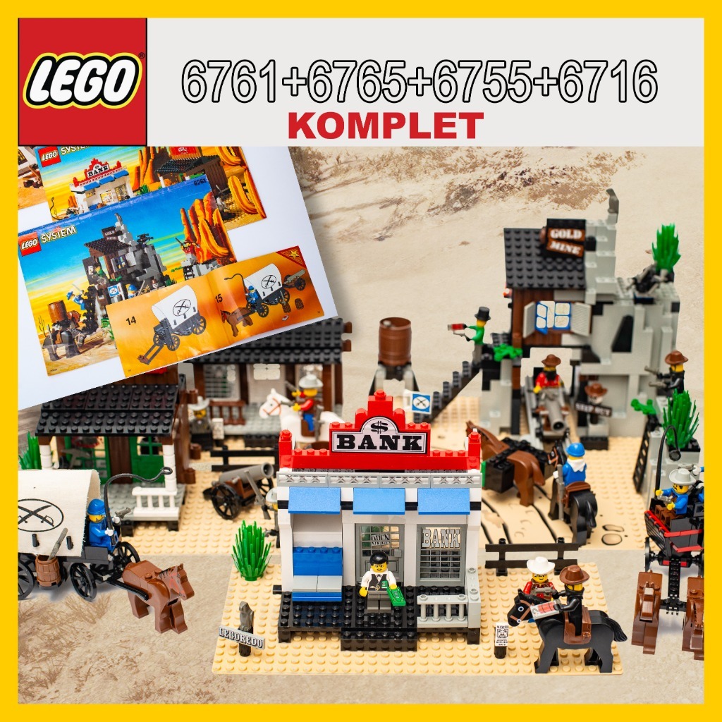 LEGO WESTERN 6761 6765 6755 6716 instrukcja komplet vintage | Siemianowice Śląskie | Ogłoszenie ...