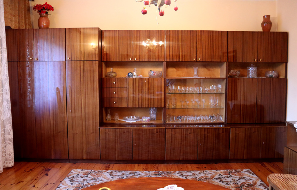 MEBLOŚCIANKA ZESTAW MEBLI PRL DUŻA 450 cm + SZAFKA | Blachownia | Kup ...