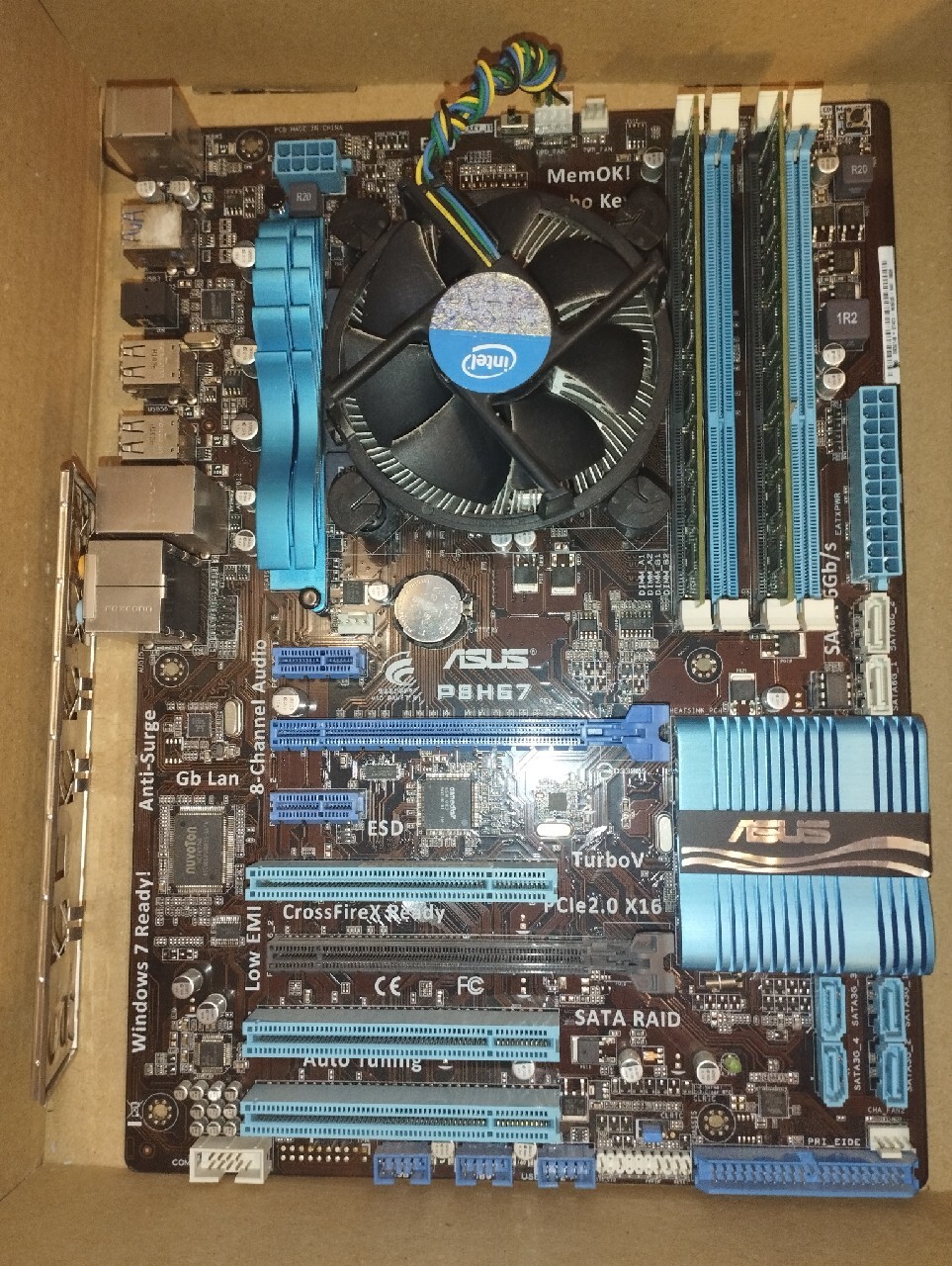 Płyta główna ASUS 1155 P8H67 z procesorem 4GB ram | Bukowice | Kup ...