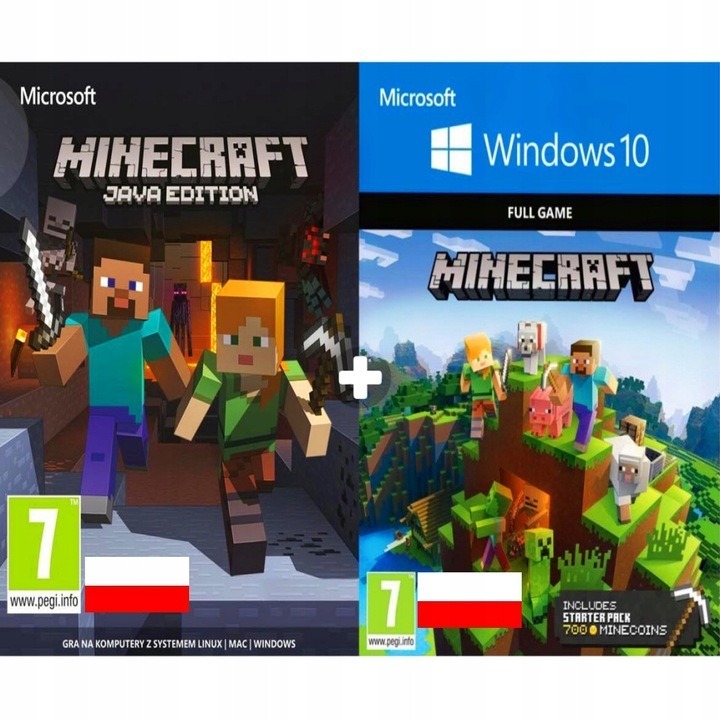 Minecraft Java Edition + windows 10 gra pc | Bogatynia | Kup teraz na ...