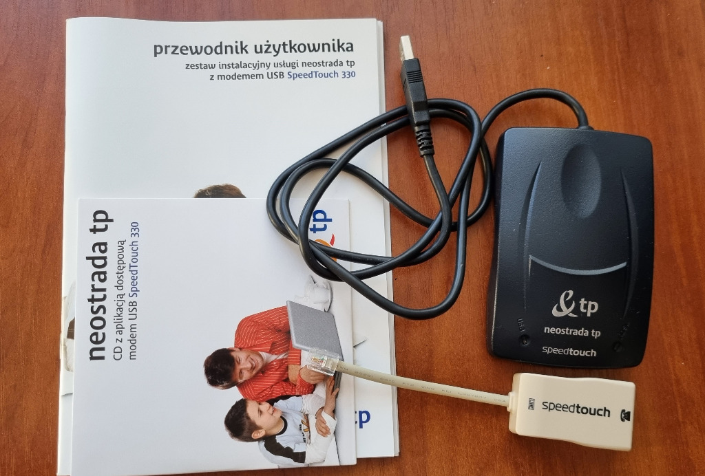 Modem USB SpeedTouch 330 + zestaw instalacyjny | Rzeszów | Kup teraz na ...