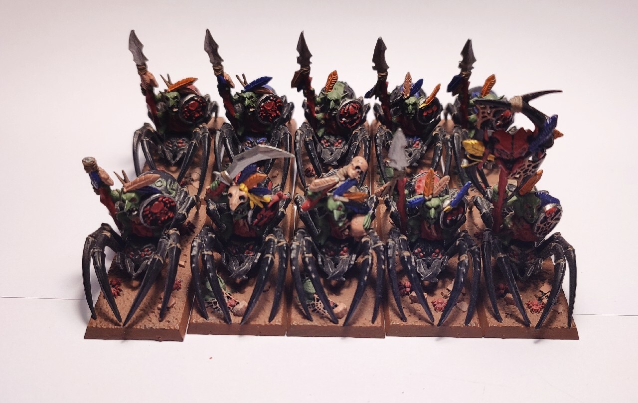 10x GOBLIN #2 SPIDER RIDERS ORC AND GOBLIN WARHAMMER OLD WORLD | Gdańsk ...