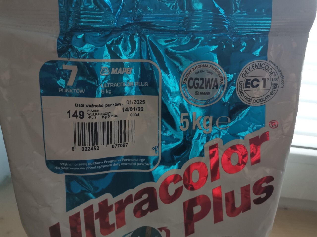 Fuga cementowa Mapei 5kg 149 piasek wulkaniczny | Katowice | Ogłoszenie ...