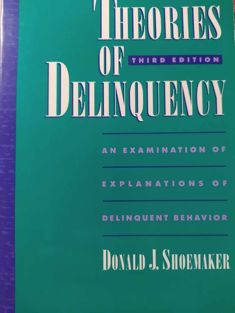 Theories of Delinquency, Donald J. Shoemaker | Słupsk | Kup teraz na ...