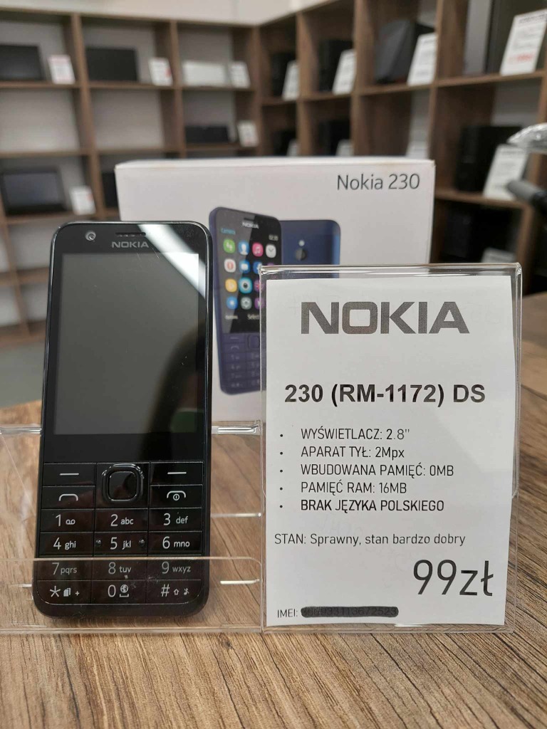 Telefon komórkowy NOKIA 230 (RM-1172) DS gwarancja | Trzebnica | Kup ...