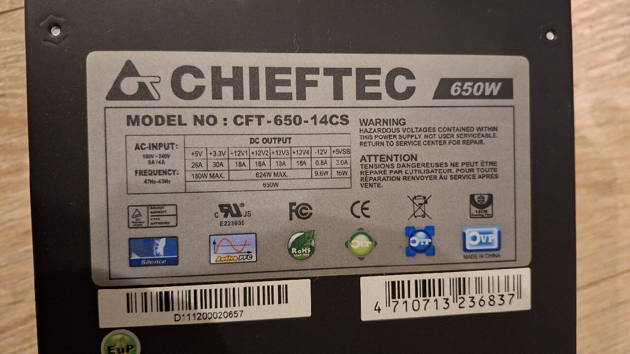 Zasilacz Cheftec 650W | Wadowice | Kup teraz na Allegro Lokalnie
