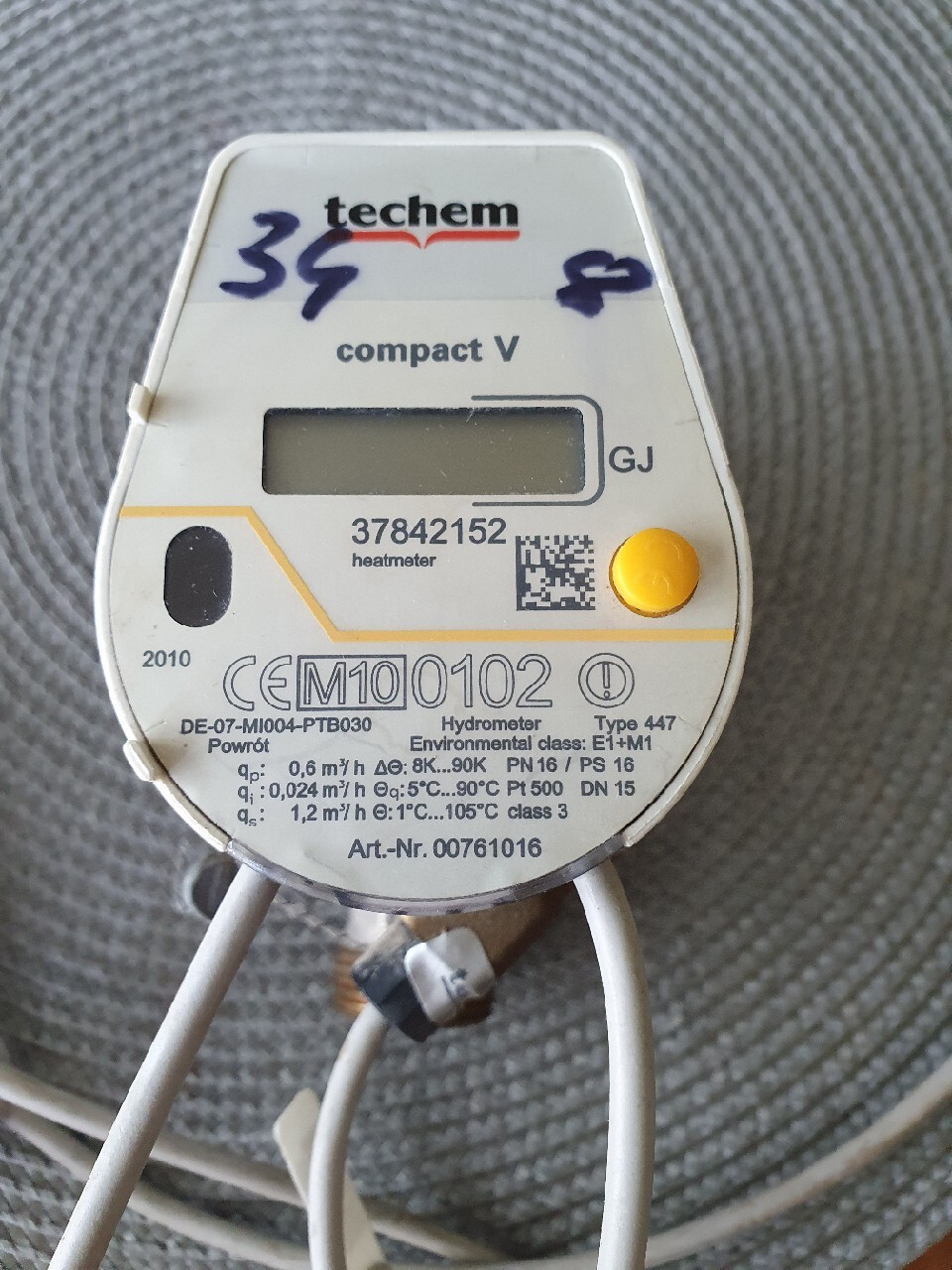 Ciepłomierz licznik ciepła Techem compact V | Wilkszyn | Kup teraz na ...