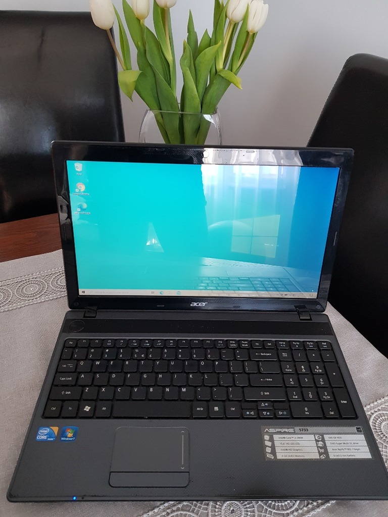 Laptop Acer 5733 i3 M380/4Gb Ram/500GB dysk/WIN10 | Toruń | Kup teraz ...