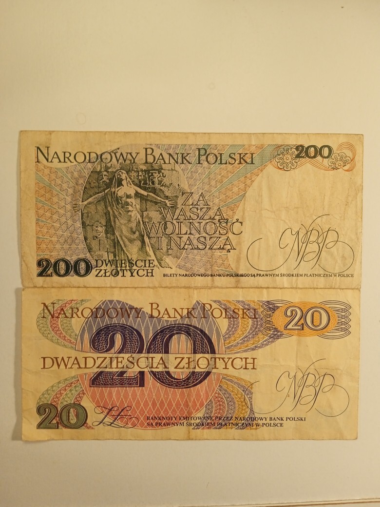 Banknoty PRL 20zl seria AP | Pruszków | Licytacja na Allegro Lokalnie