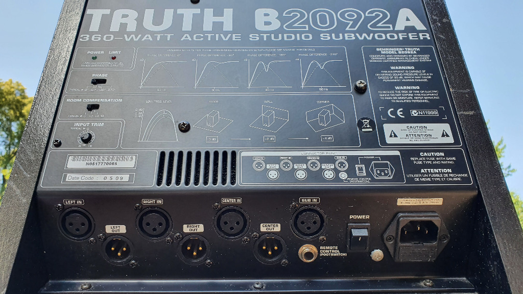 SUBWOOFER STUDYJNY Behringer Truth B2092A - 360W | Miastko | Ogłoszenie na Allegro Lokalnie