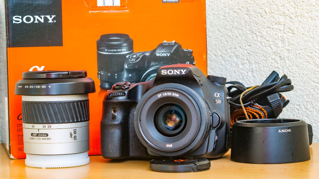 Sony SLT-A58 plus dwa obiektywy | Iława | Kup teraz na Allegro Lokalnie