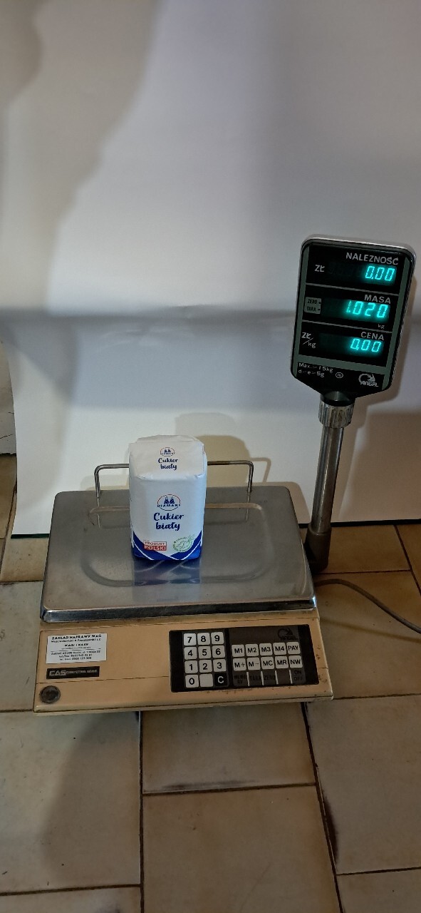 Waga elektroniczna sklepowa CAS z Wyświetlaczem Angel do 15kg | Konin | Kup teraz na Allegro ...