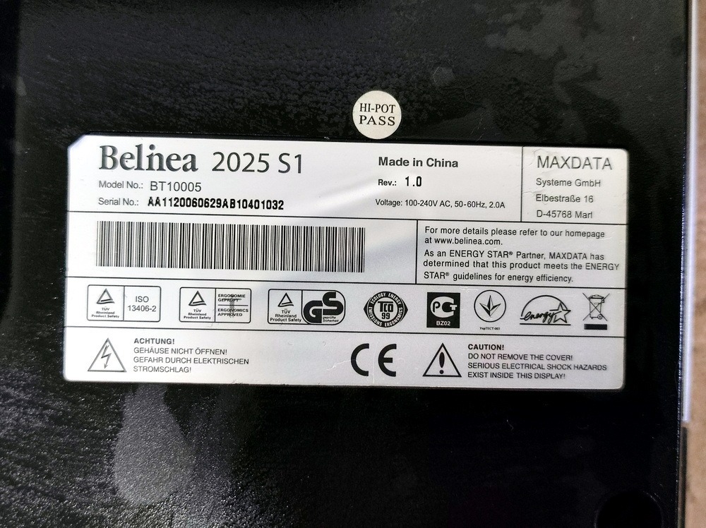 Monitor LCD Belinea 2025 S1 20" multimedialny OK | Łódź | Ogłoszenie na ...
