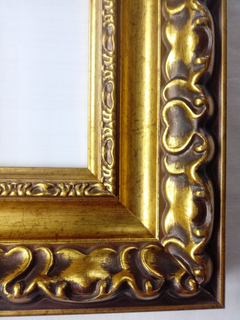 drewniana rama ramka do obrazu zdjęcia złota stare | Trojanów | Kup ...