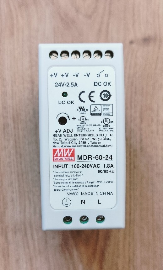 MDR-60-24 Zasilacz na szynę DIN 60W 24V 2.5A | Skwierzyna | Kup teraz ...