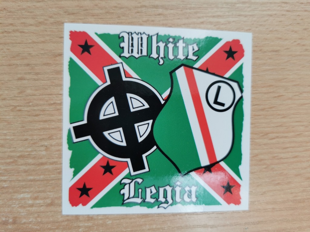 Vlepki Legia Warszawa White Power #3 | Kraków | Licytacja na Allegro ...