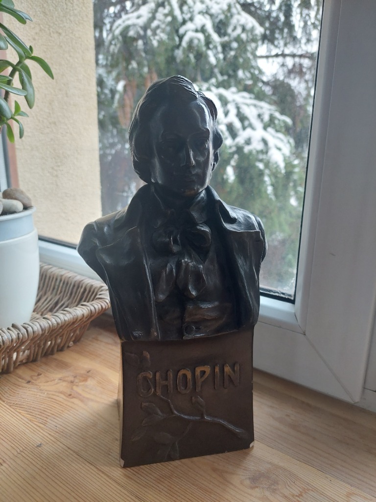 Rzeźba, Popiersie Fryderyka Chopina, Goldscheider. | Toruń | Kup teraz ...