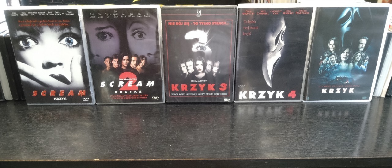 Krzyk 1,2,3,4,5 dvd jedyny komplet-KRZYK 2 SCREAM | Opole | Kup teraz ...